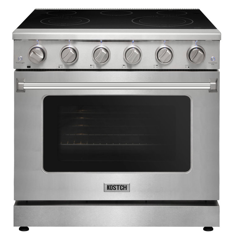 KOSTCH 36" 6 Cubic Feet Electric Freestanding Convection Range Electric stove | Wayfair